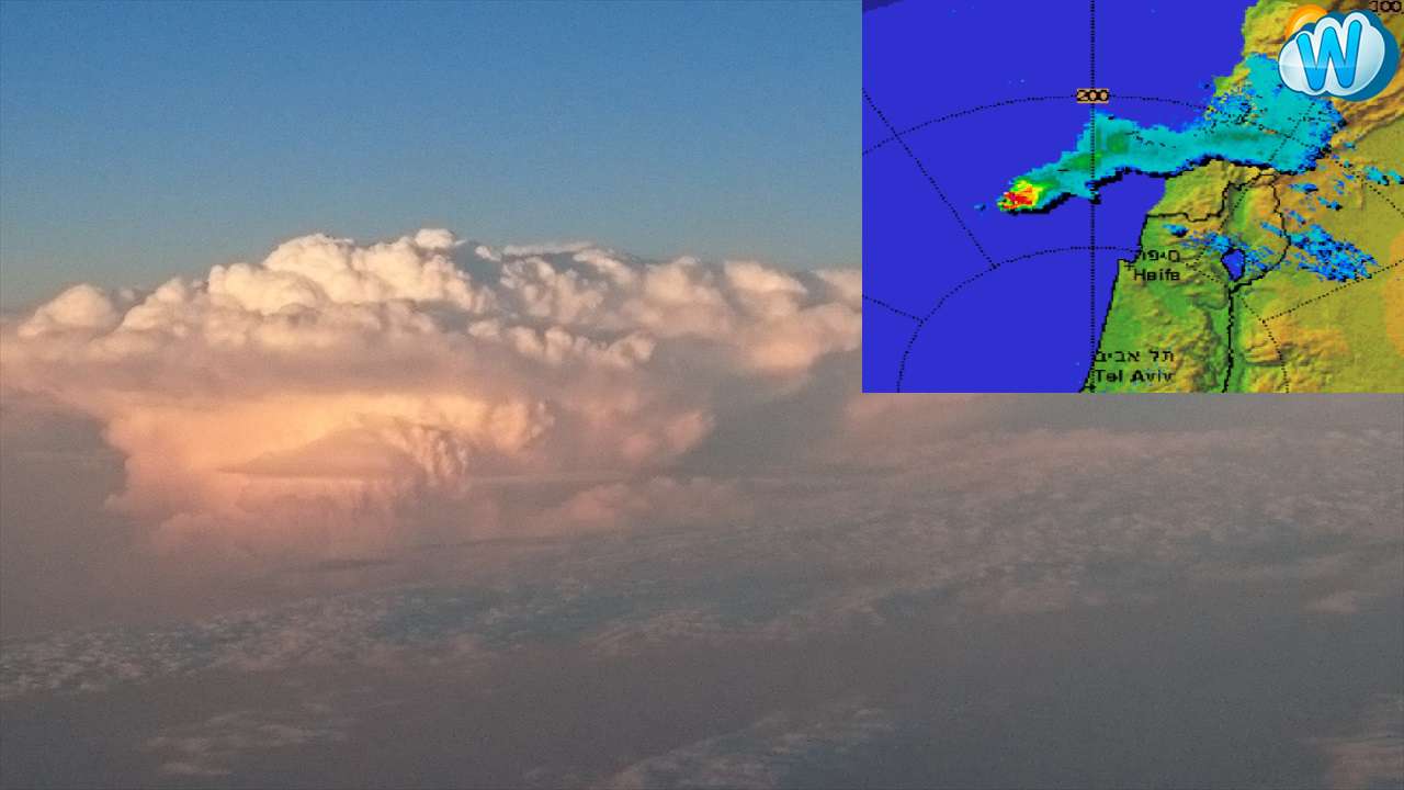 ענן סופרסל - ככה זה נראה, תמונת מכם מול מציאות - Weather2day