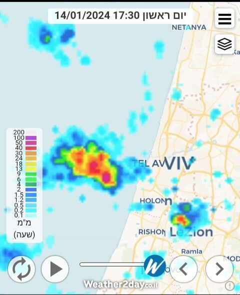 בפרימיום נראה יותר רציני... ואצלנו:( - Weather2day